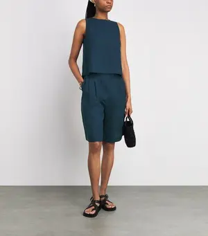 ERES Ravie Linen Sleeveless Blouse