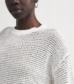 Fabiana Filippi Crochet Sequined Sweater