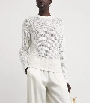 Fabiana Filippi Crochet Sequined Sweater