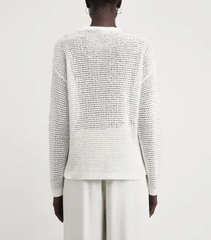 Fabiana Filippi Crochet Sequined Sweater