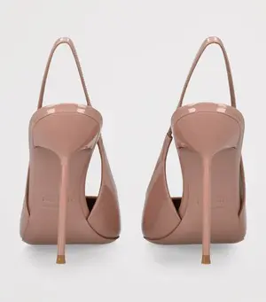 Paris Texas Patent Leather Lidia Slingback Pumps 105 - Nude
