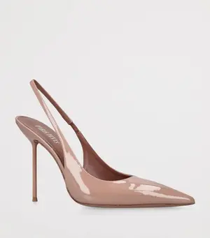 Paris Texas Patent Leather Lidia Slingback Pumps 105 - Nude