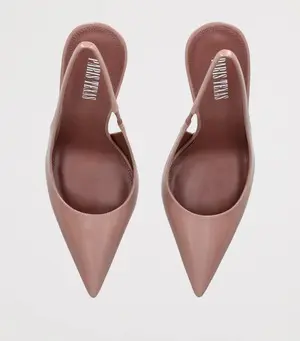 Paris Texas Patent Leather Lidia Slingback Pumps 105 - Nude