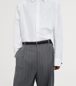 Bottega Veneta Intreccio Leather Solo Belt