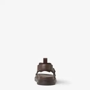 Fendi Chunky Selleria Leather Sandals