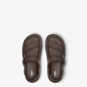 Fendi Chunky Selleria Leather Sandals