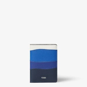 Fendi Colorblock Card Case - Blue