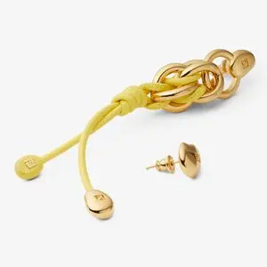 Fendi Candy Asymmetric Earrings - Yellow
