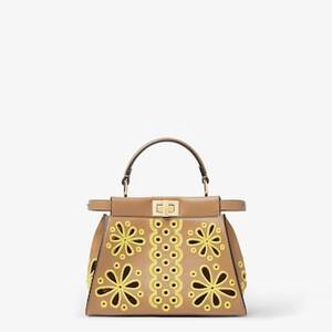 Fendi Peekaboo Mini Bag - Beige