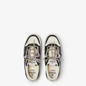 Fendi Match Leather Sneakers