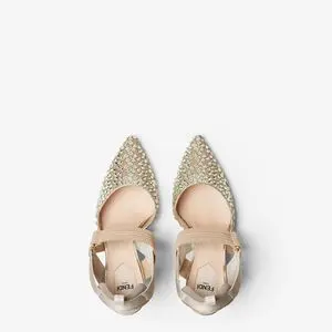 Fendi Colibrì Crystal Slingbacks