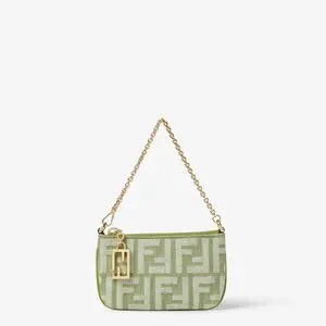 Fendi Baguette Flat Pouch Mini Green
