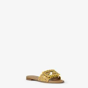 Fendi Baguette Nappa Leather Slides