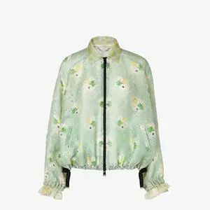 Fendi Bouquet Organza Lace Blouson - Green
