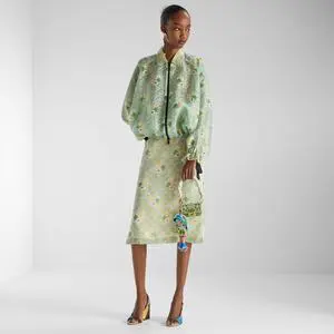 Fendi Bouquet Organza Lace Blouson