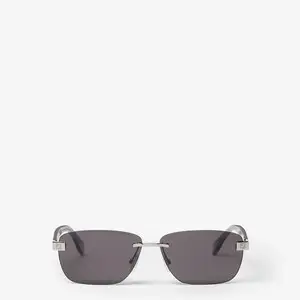 Fendi Ff Motif Rimless Sunglasses