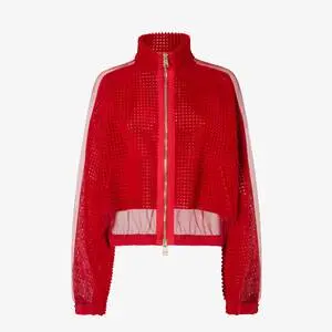 Fendi Oversized Shearling Jacket - Red