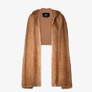 Fendi Mink And Silk Scarf With Hood