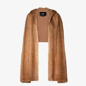Fendi Mink And Silk Scarf With Hood
