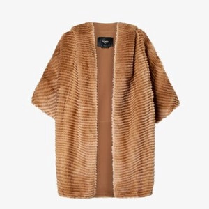 Fendi Mink Featherlike Poncho - Brown
