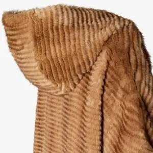 Fendi Mink Featherlike Poncho - Brown