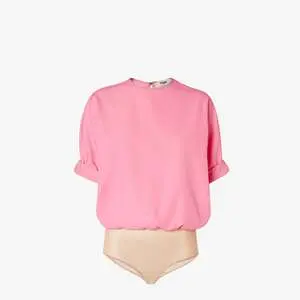 Fendi Bodysuit With Short Sleeves - Pink