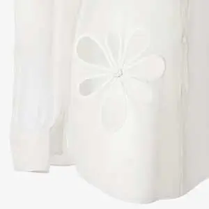 Fendi Ajour Silk Organza Shirt