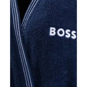 BOSS Edge Brand-embroidered Cotton Bathrobe