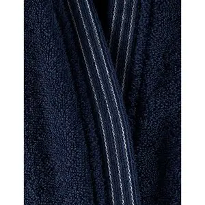 BOSS Edge Brand-embroidered Cotton Bathrobe