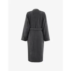 BOSS Edge Brand-embroidered Cotton Bathrobe