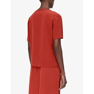 JOSEPH Rubin Short-sleeved Silk Top