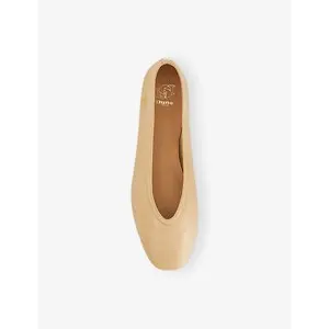 DUNE Hetta Leather Ballet Flats - Camel Leather