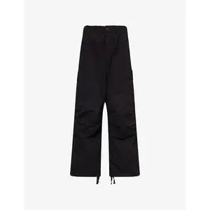Carhartt Work In Progress Baggy-fit Cotton Cargo Trousers - Black