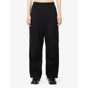Carhartt Work In Progress Baggy-fit Cotton Cargo Trousers - Black