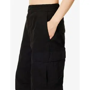 Carhartt Work In Progress Baggy-fit Cotton Cargo Trousers - Black