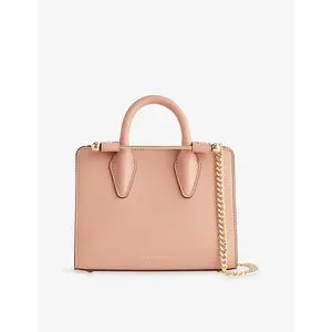 Strathberry Nano Leather Tote Bag - Rose