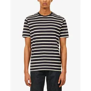 Sunspel Classic Stripe Cotton T-shirt - Navy/ecru Breton Stripe