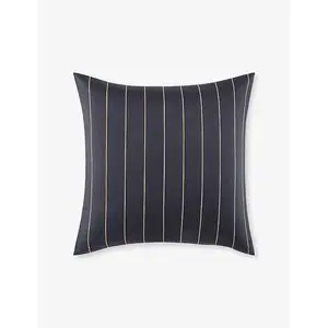 BOSS Bray Striped Cotton Pillowcase 65cm X 65cm - Ebony