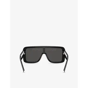 Dolce & Gabbana Rectangular-frame Acetate Sunglasses - Black