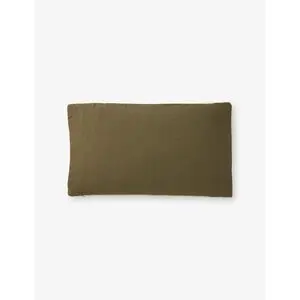 BOSS Clayton Logo-embroidered Linen Cushion Cover 55cm X 31cm