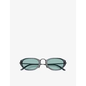 Giorgio Armani Oval-frame Sunglasses - Grey