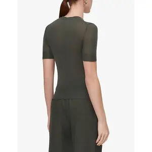 JOSEPH Cashair Round-neck Cashmere Top