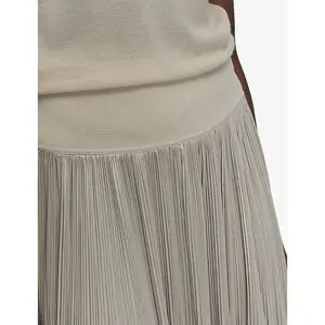 JOSEPH Rabat Pleated Satin Maxi Skirt - Powder