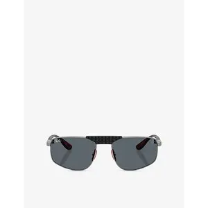Ray-ban X Scuderia Ferrari Irregular Sunglasses - Silver