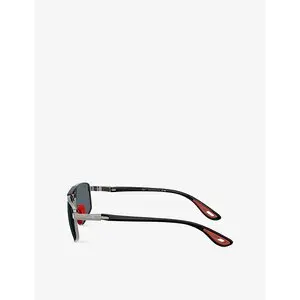 Ray-ban X Scuderia Ferrari Irregular Sunglasses - Silver
