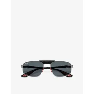 Ray-ban X Scuderia Ferrari Irregular Sunglasses - Silver