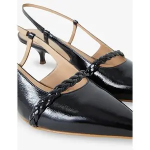 JOSEPH Anisa Leather Courts - Black