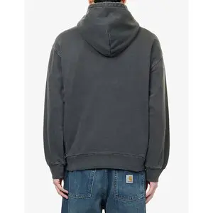 Carhartt Work In Progress Nelson Hooded Cotton-jersey Sweatshirt - Black