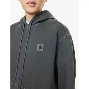 Carhartt Work In Progress Nelson Hooded Cotton-jersey Sweatshirt - Black