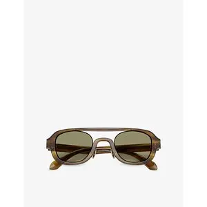Giorgio Armani Irregular-frame Sunglasses - Brown